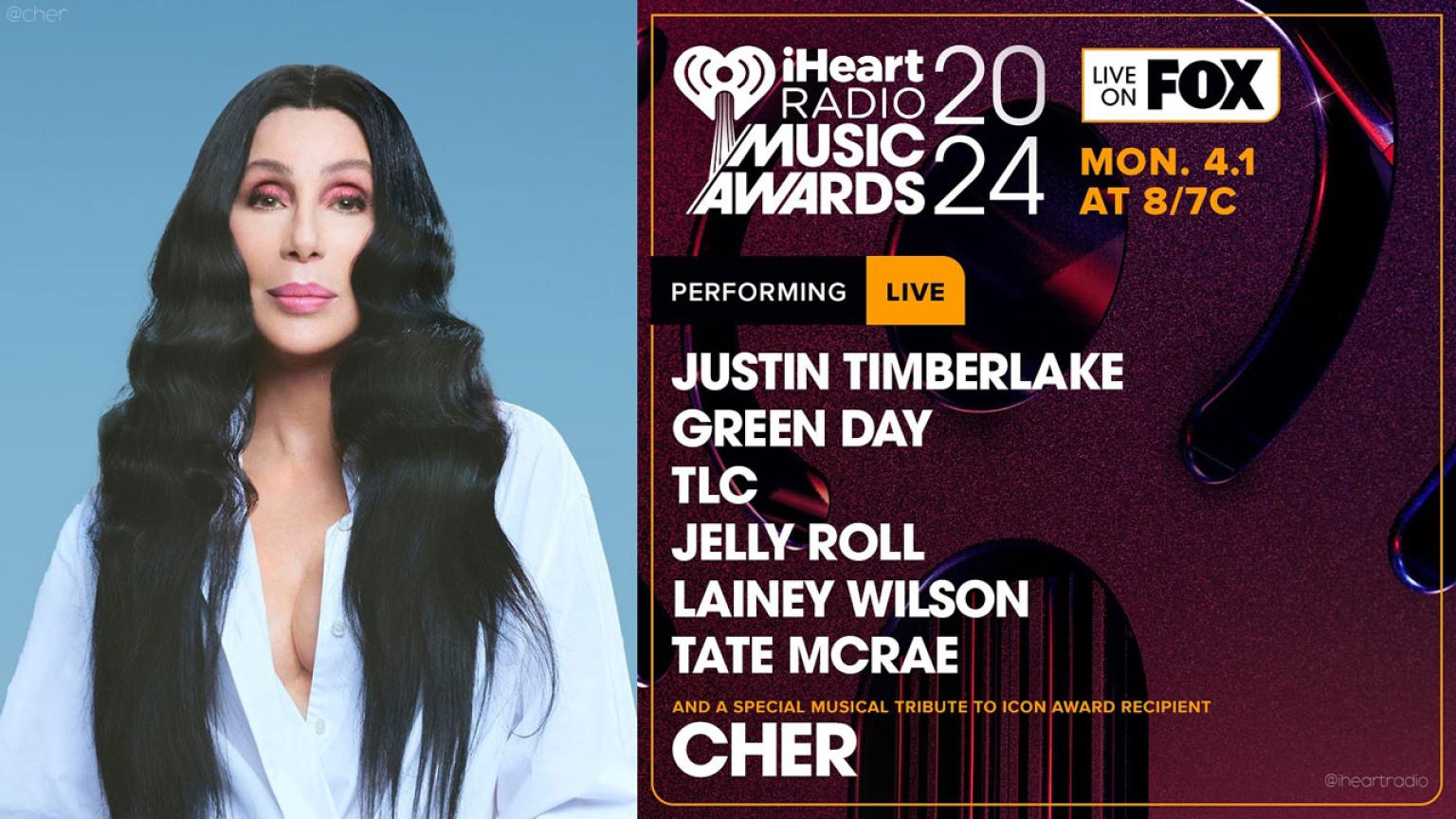 Cher to Receive Icon of the Year Award at iHeartRadio Music Awards ...