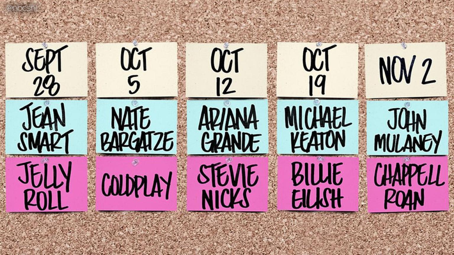 SNL Reveals Early Lineup of Hosts and Musical Guests, Kylie Minogue and ... SNL Reveals Early Lineup of Hosts and Musical Guests, Kylie Minogue and ...
